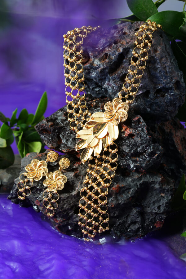 Zeenat Al-Dhahab Turkish Necklace Set - Taqwa Jewellers